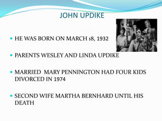 Stevenson powerpoint john updike | PPTX