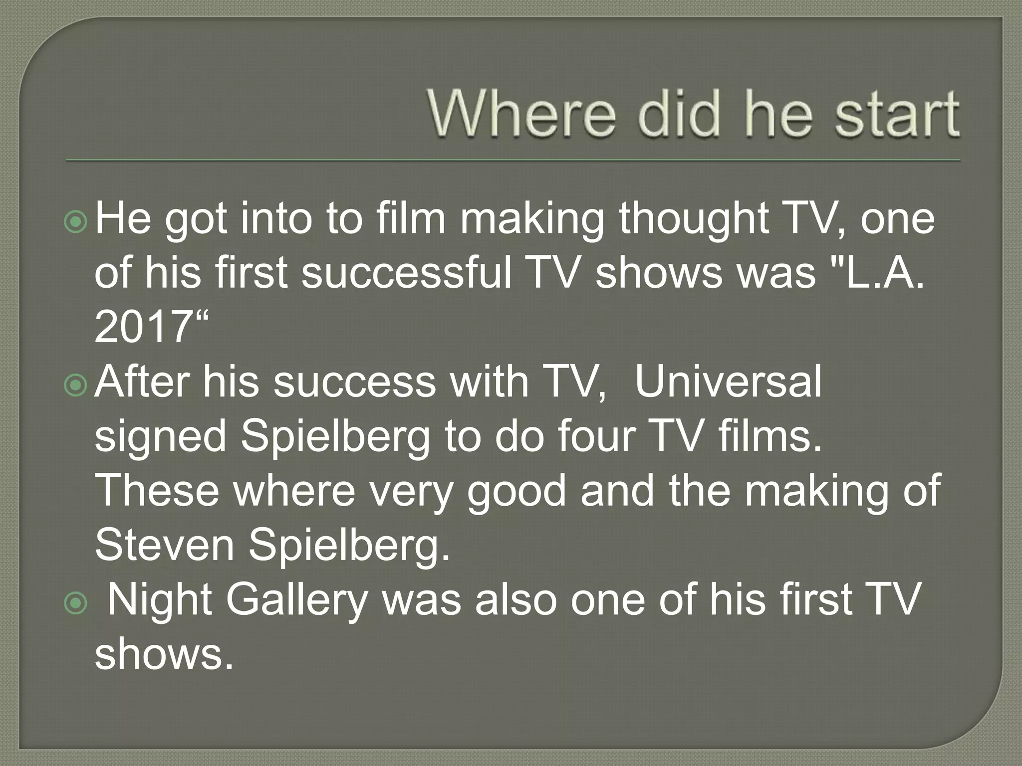 Steven spielberg director | PPTX