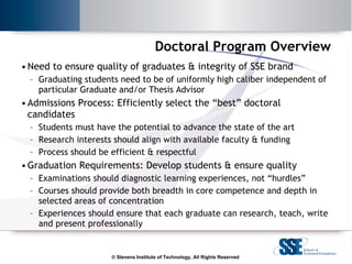 Evolution of PhD Program - School of Systems & Enterprises, Stevens Institute of Technology | PPT