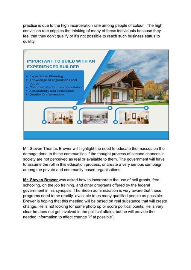 Beyond Buildings The Legacy of Steven Thomas Brewer | PDF