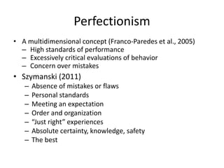 Steven Tsao - Perfectionism and Eating Disorder: Personal and ...