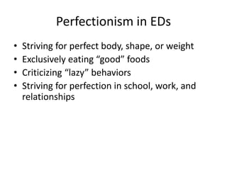 Steven Tsao - Perfectionism and Eating Disorder: Personal and ...