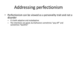 Steven Tsao - Perfectionism and Eating Disorder: Personal and ...