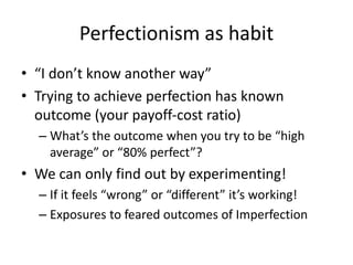 Steven Tsao - Perfectionism and Eating Disorder: Personal and ...