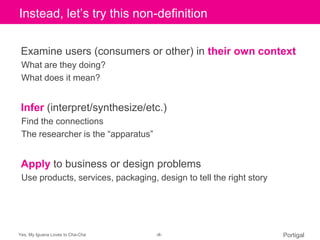 Steve Portigal: Yes, My Iguana Loves to Cha-Cha: Improv, Creativity and ...