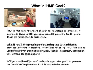 Steve Reimers HBOT & football-related brain injury | PPT