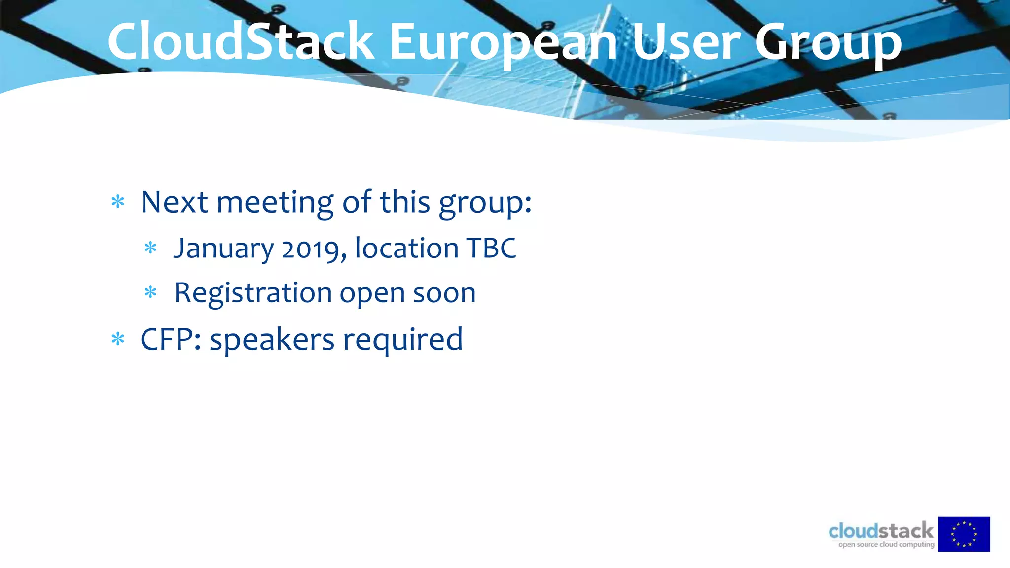 CloudStack news | PPTX