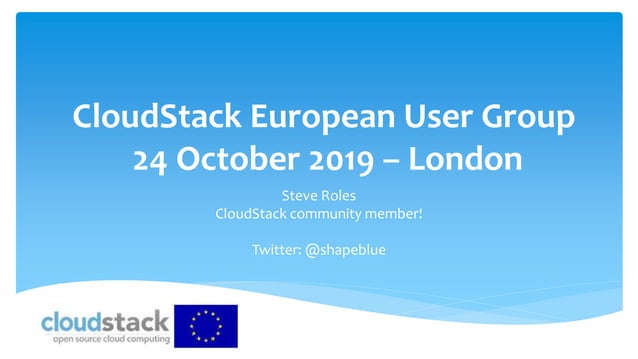 CloudStack news | PPT