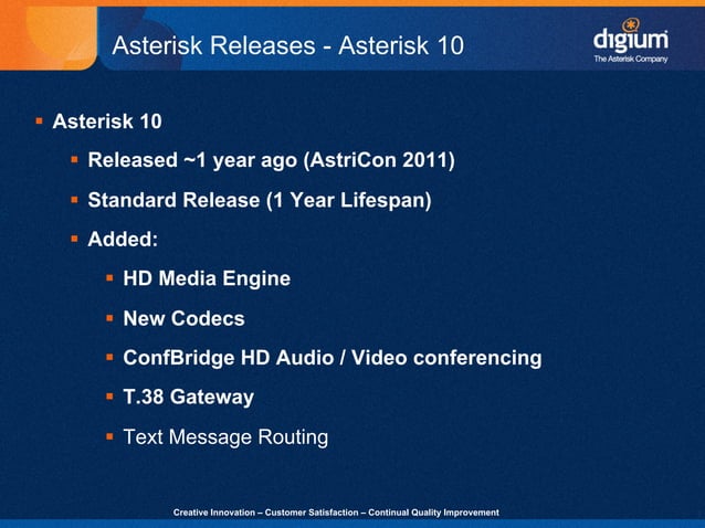 Asterisk Update | PPT