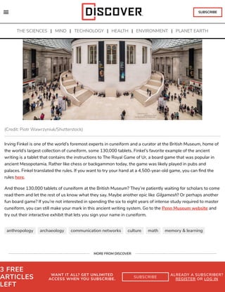 Decoding Cuneiform, One of the Earliest Forms of Writing | PDF