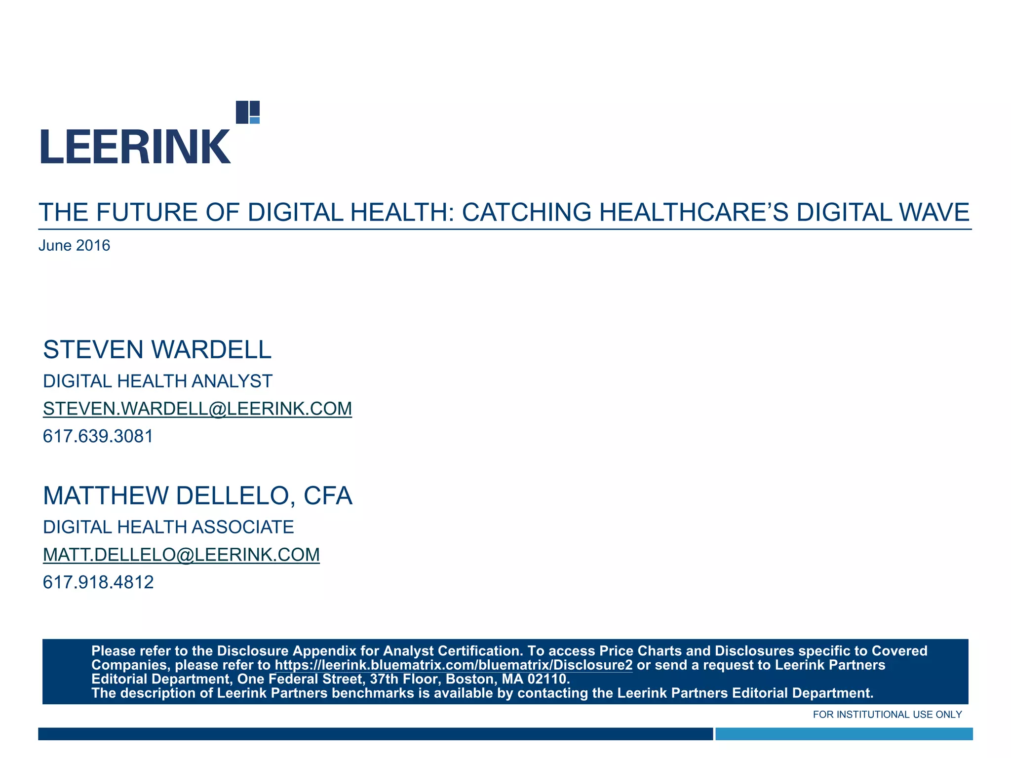 Steve wardell Digital Health Marketing Deck | PDF
