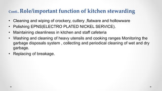 Steward 4th sem | PPTX