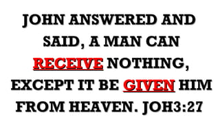 SPIRIT CONTROLLED STEWARD AND HIS STEWARDSHIP | PPT