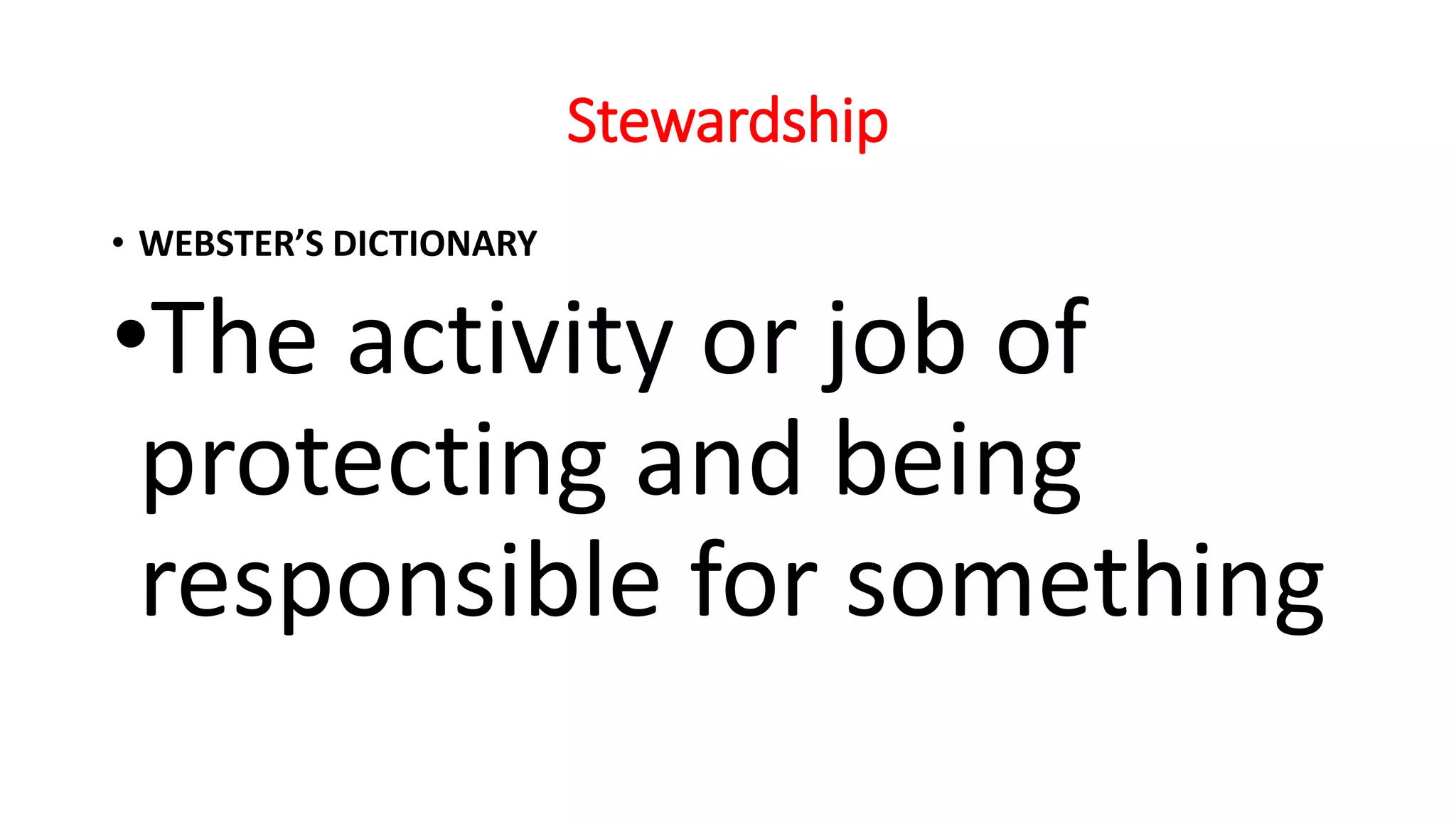 STEWARDSHIP | PPTX