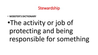 STEWARDSHIP | PPTX