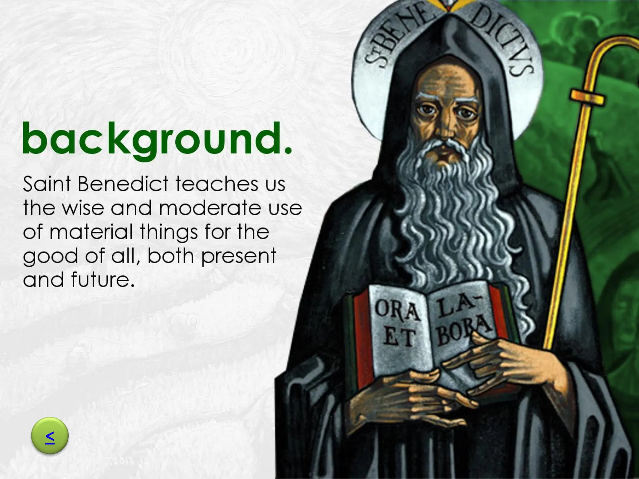 BENEDICTINE STEWARDSHIP PRESENTATION - LOUIS MALAYBALAY | PPT
