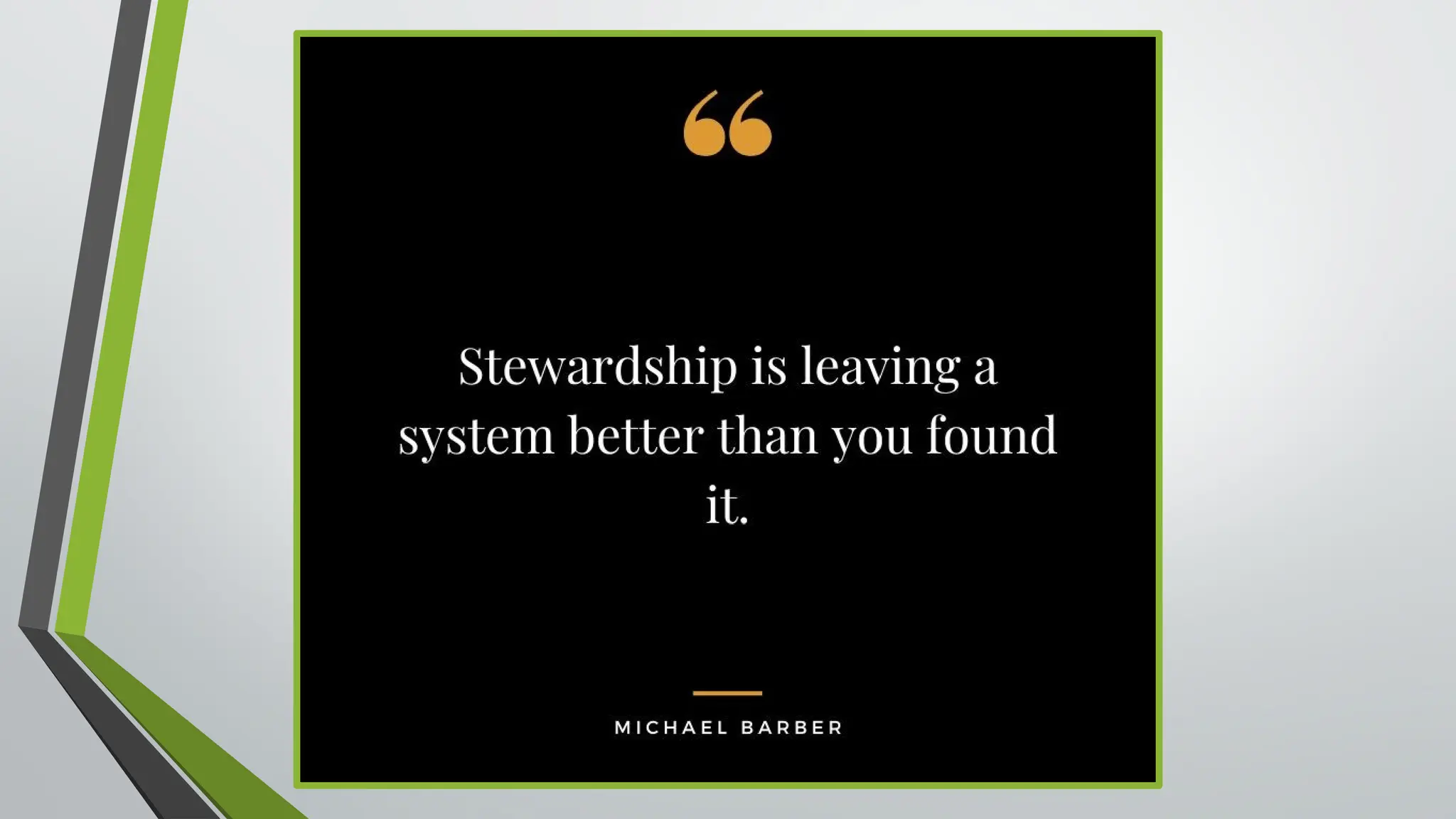 "Guiding Tomorrow: Effective Stewardship" | PPT