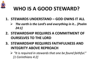 Stewardship a look at Chistrian discipleship | PPTX | Christianity ...