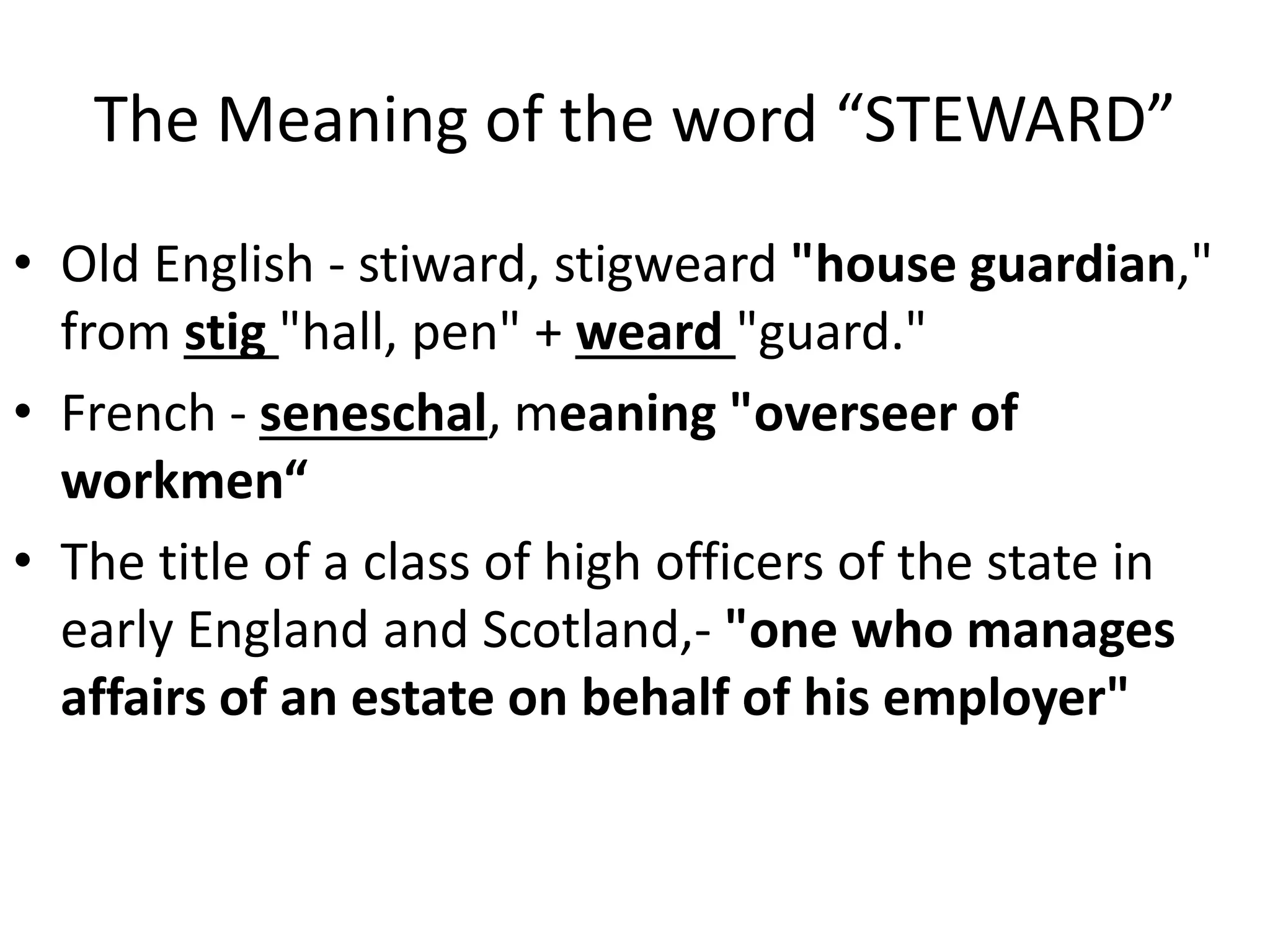 Stewardship meaning and principles | PPTX