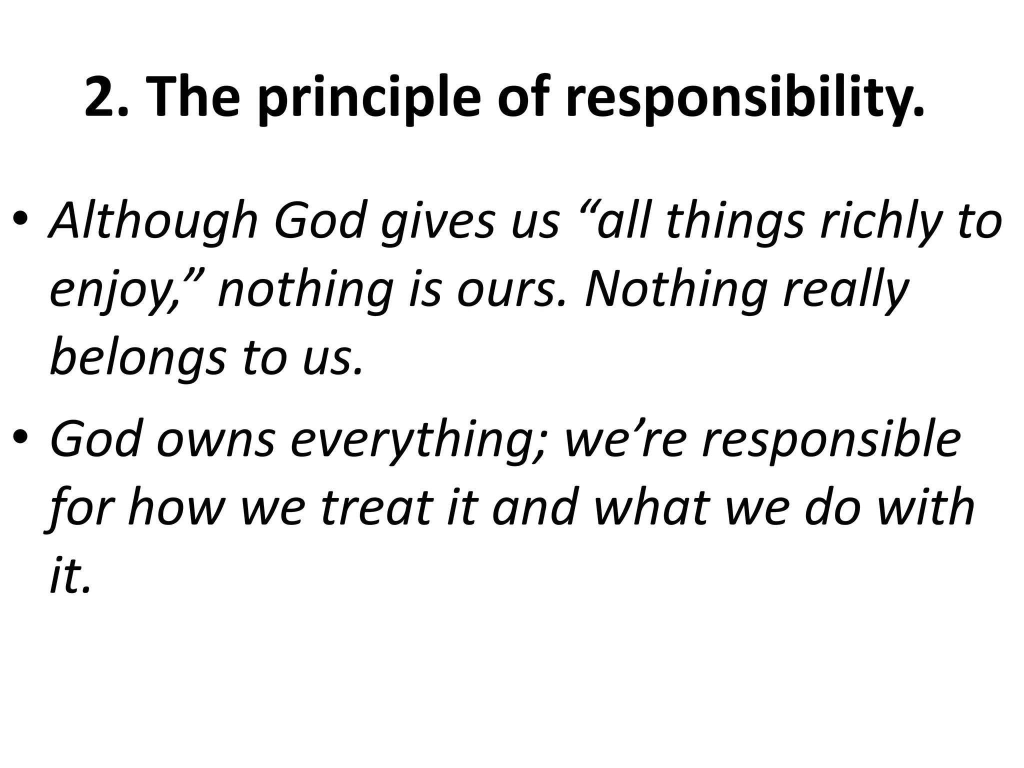 Stewardship meaning and principles | PPTX