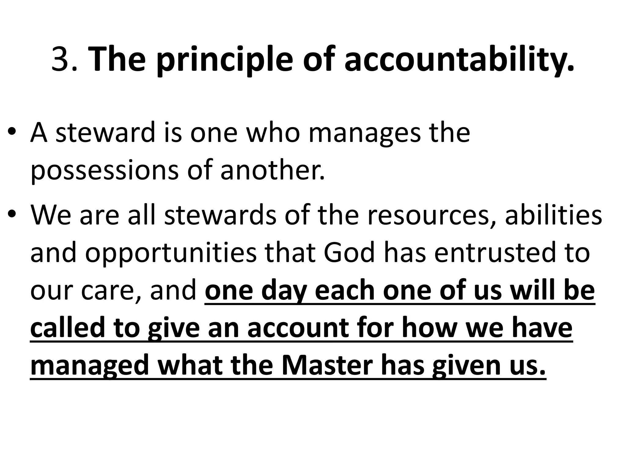 Stewardship meaning and principles | PPTX