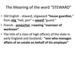 Stewardship meaning and principles | PPTX