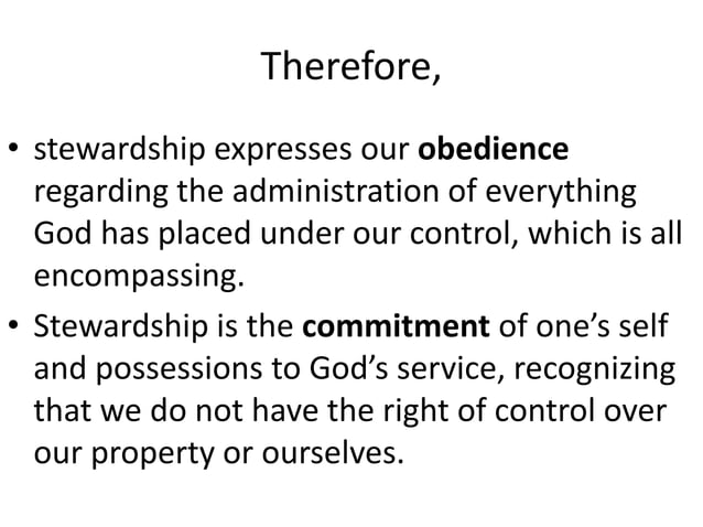 Stewardship meaning and principles | PPTX | Christianity | Religion ...