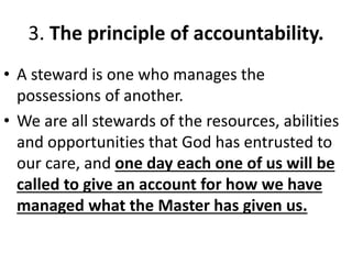 Stewardship meaning and principles | PPTX