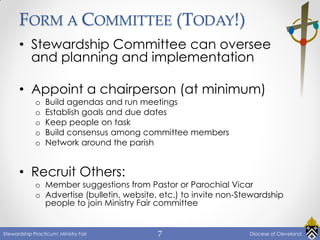 Stewardship Practicum: Ministry Fair | PPT