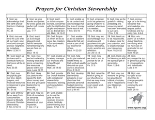 Stewardshipprayercal | PPT