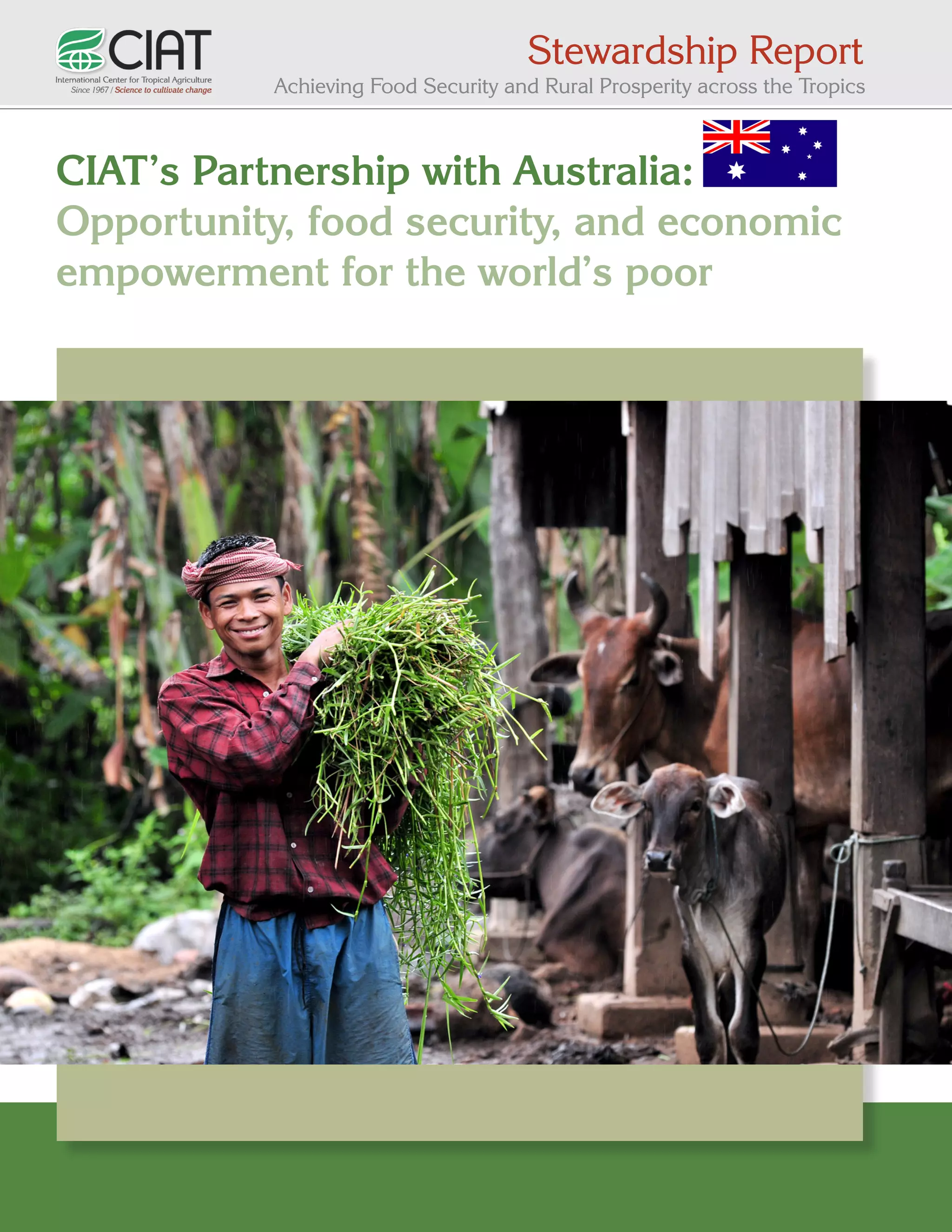 CIAT’s Partnership with Australia: Opportunity, food security, and ...