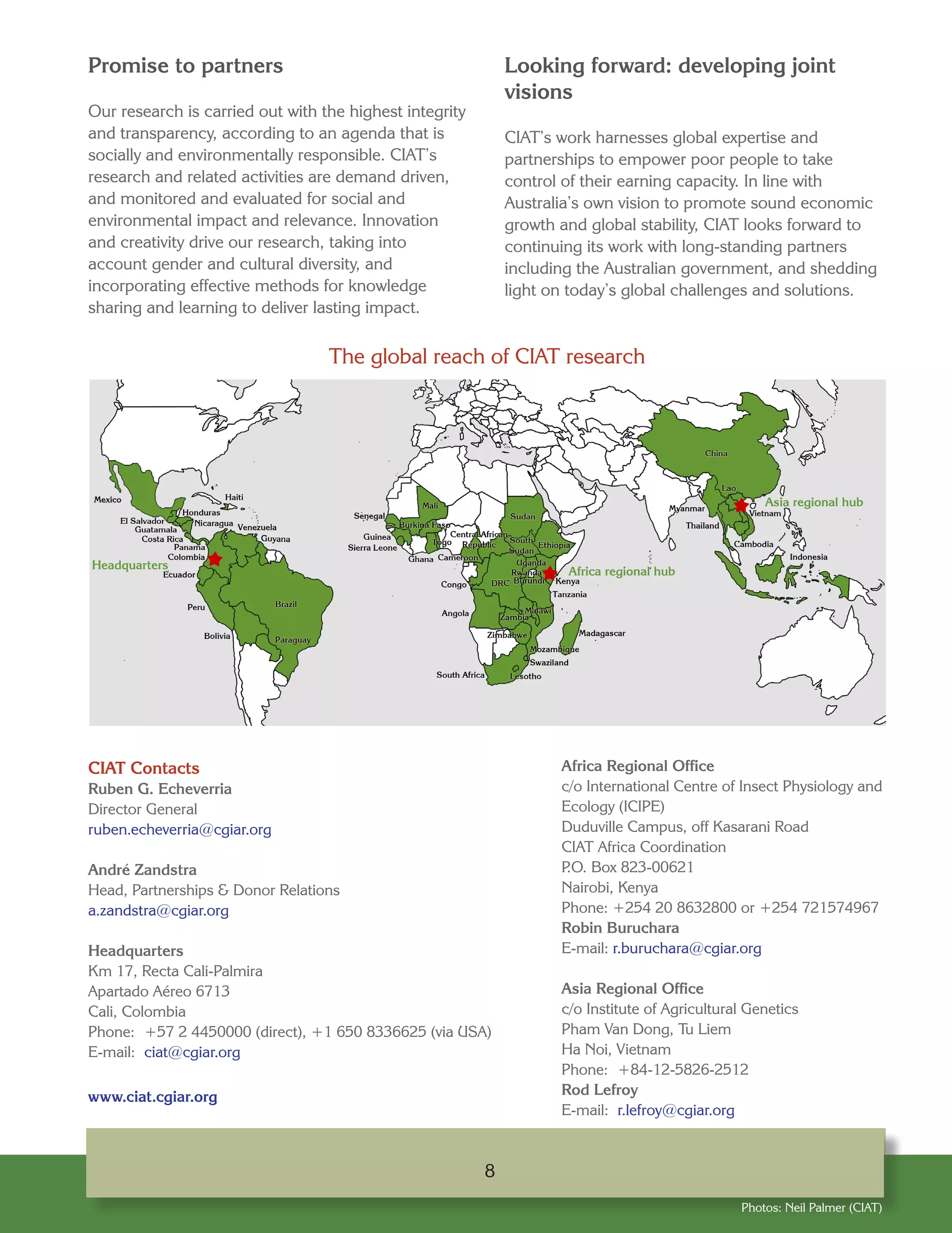 CIAT’s Partnership with Australia: Opportunity, food security, and ...