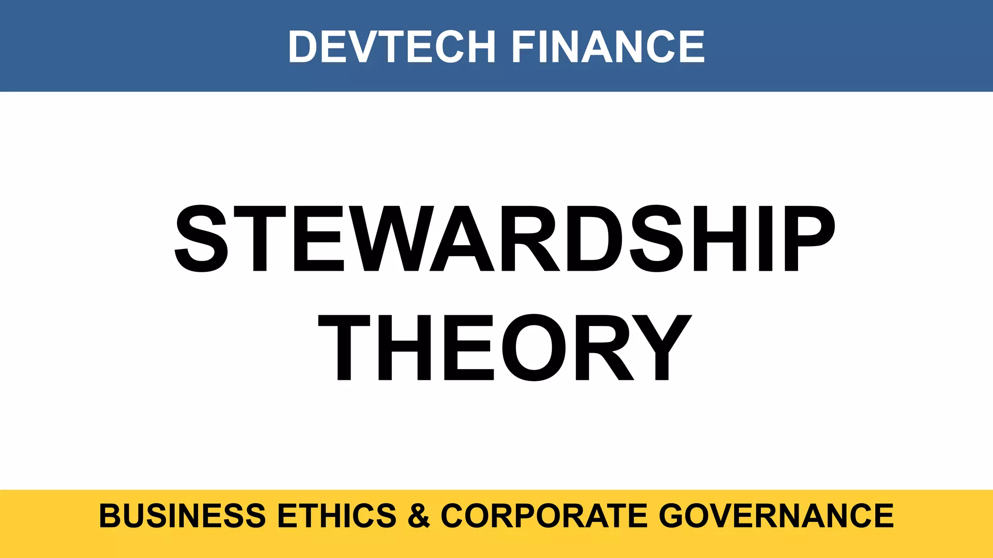 Stewardship theory | PPTX
