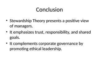 Stewardship_Theory_Detailed_Slides. detailed slides on stewardship ...