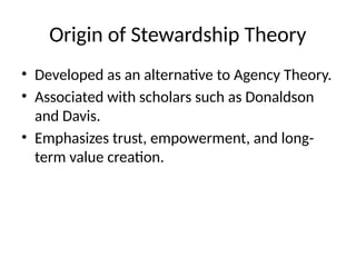 Stewardship_Theory_Detailed_Slides. detailed slides on stewardship ...