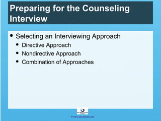 The Counseling Interview - Principles & Practices | PPT