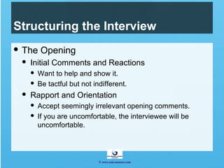 The Counseling Interview - Principles & Practices | PPT