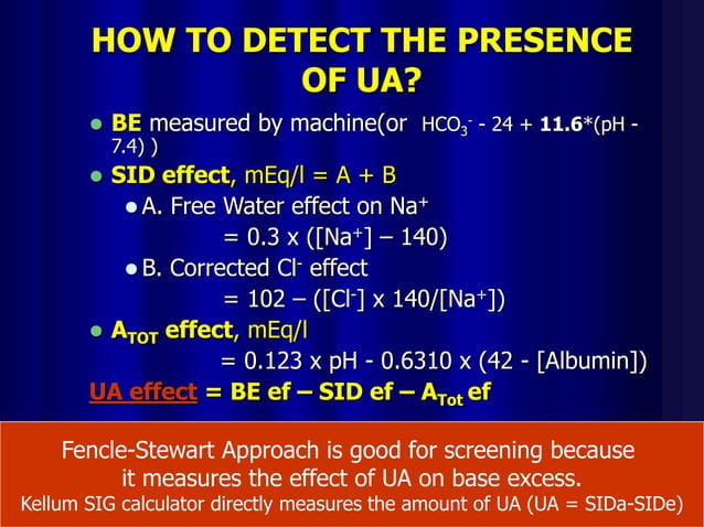 Stewart approach in acid base balance | PPTX | Brain and Nervous System ...