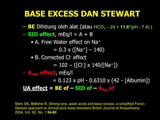 Stewart approach in acid base balance | PPTX