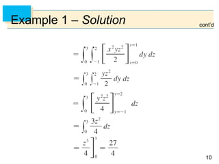 Comprehensive Guide to Triple Integrals and Their Applications in ...