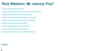 Developing a NodeBot using Intel XDK IoT Edition | PPT