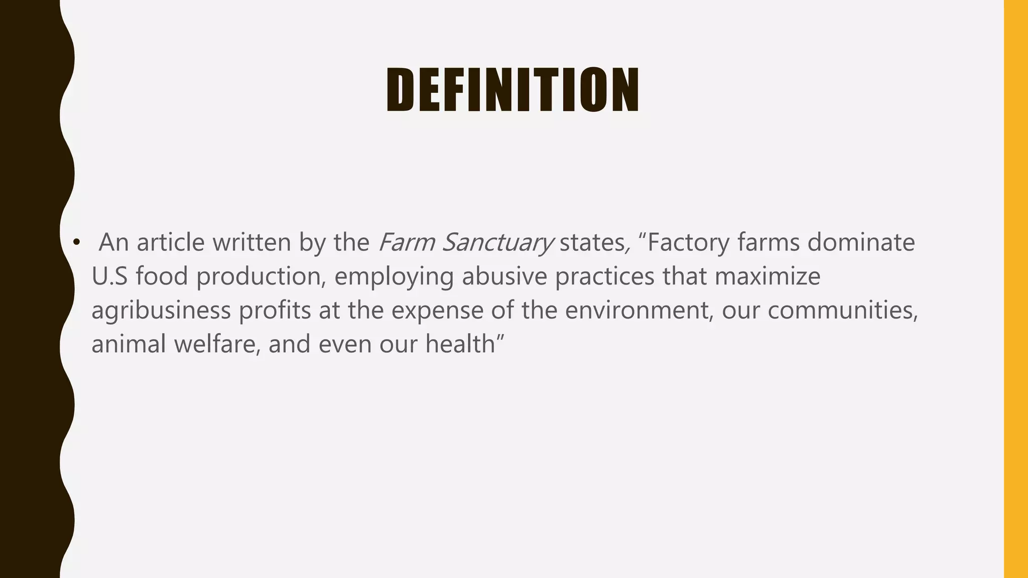 Factory Farming | PPTX