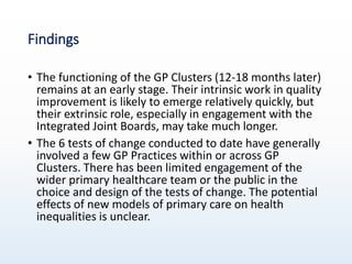 Stewart Mercer: Evaluation of primary care integration and ...