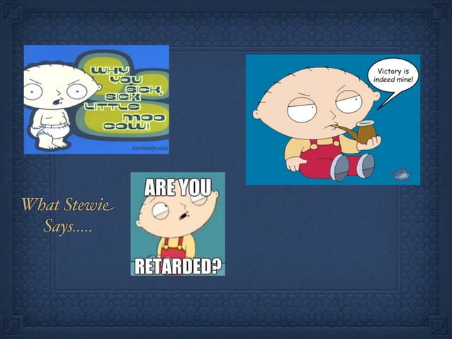 Stewie Honors' English Project | KEY