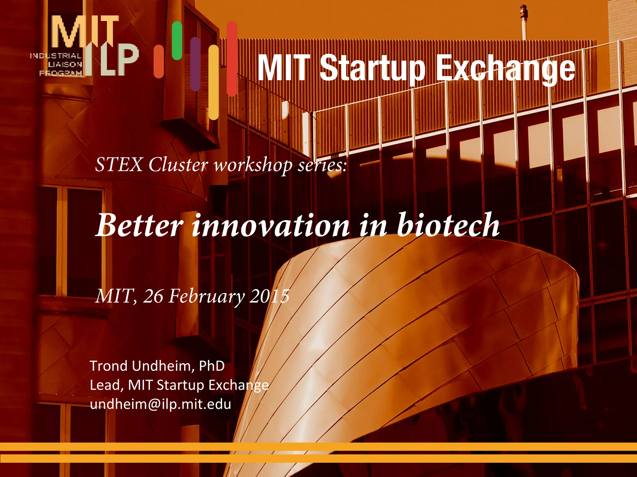 MIT Biotech startups | PPT