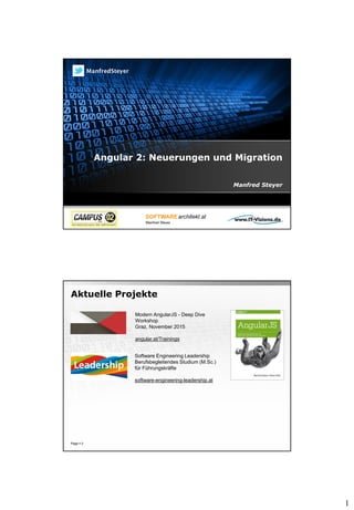 Angular 2: Neuerungen und Migration | PDF