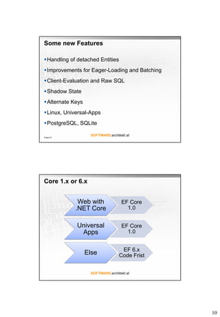 EF Core 1: News features and changes | PDF | Databases | Computer Software and Applications