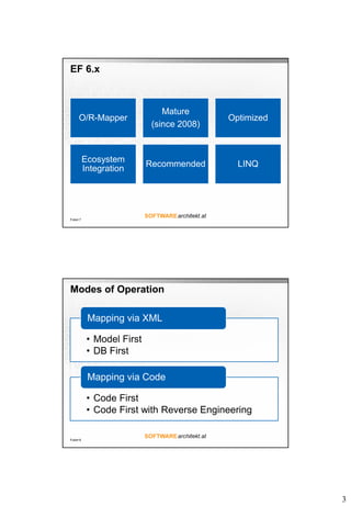 EF Core 1: News features and changes | PDF | Databases | Computer Software and Applications