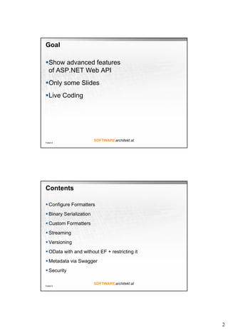 ASP.NET Web API Deep Dive - SSD 2016 London | PDF | Web Development | Internet