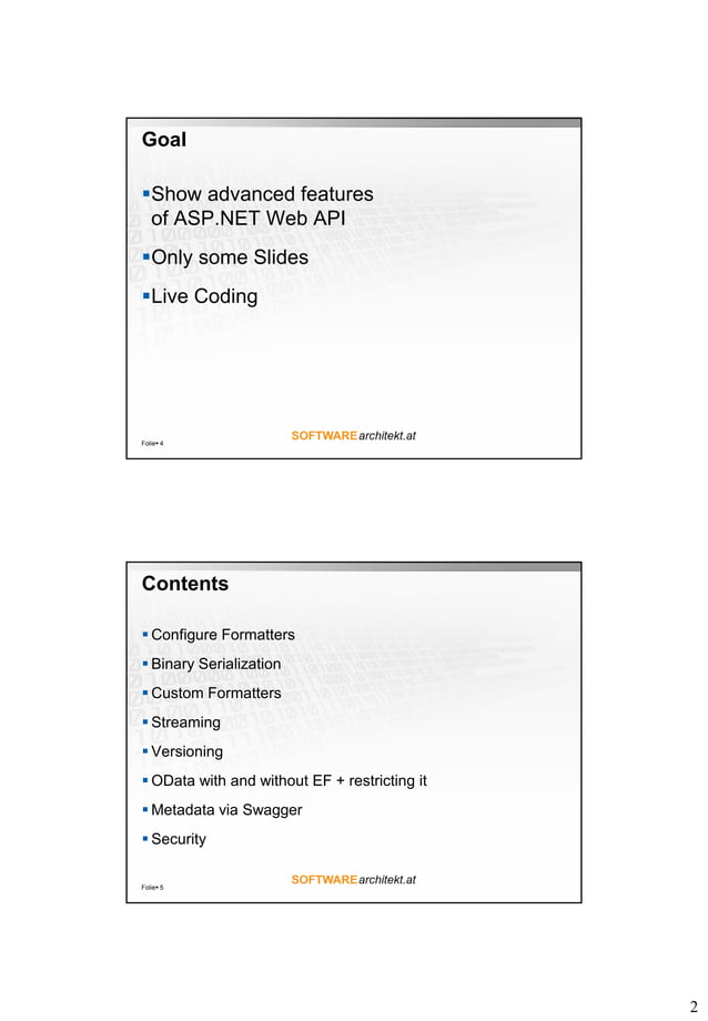 ASP.NET Web API Deep Dive - SSD 2016 London | PDF